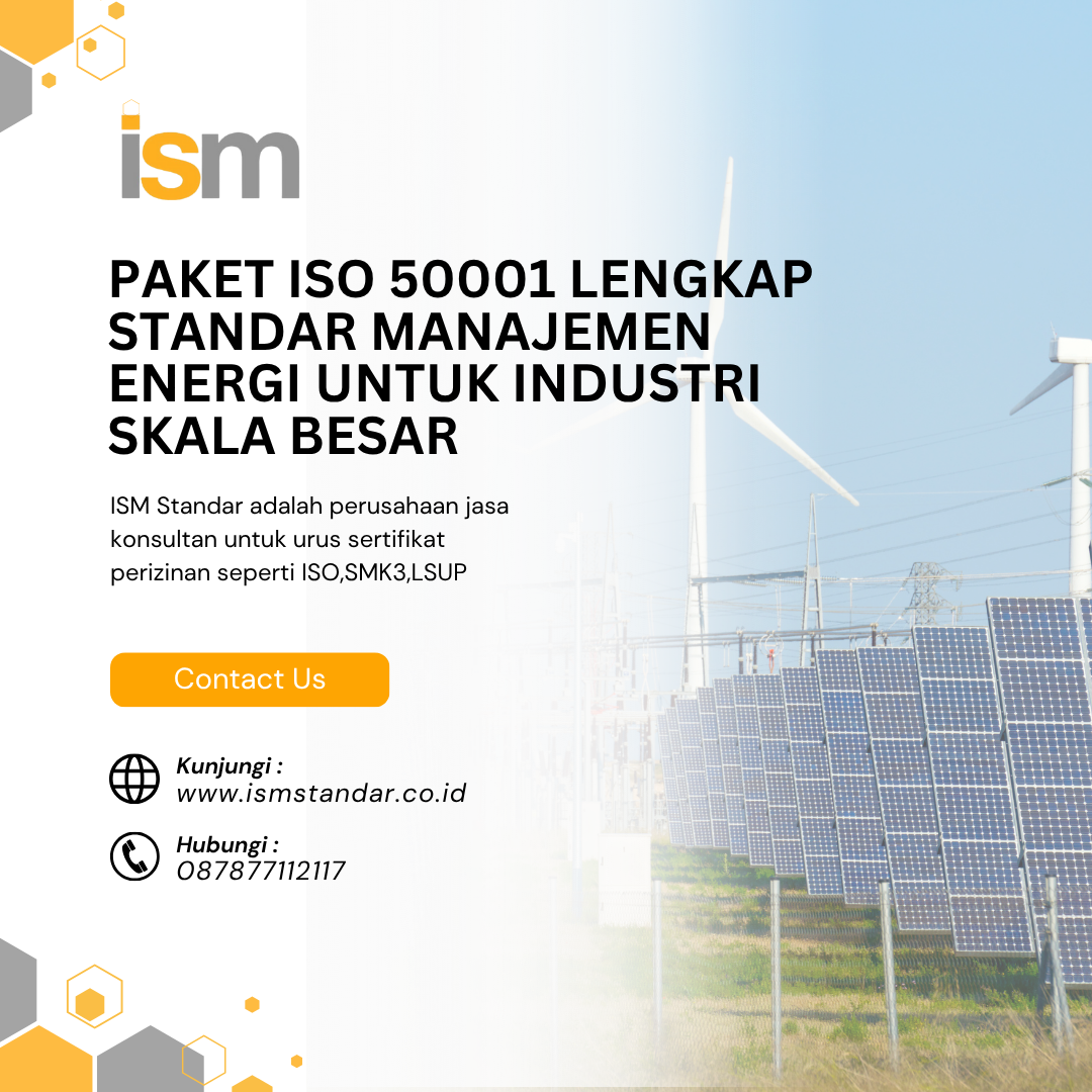 PAKET ISO 50001 LENGKAP STANDAR MANAJEMEN ENERGI UNTUK INDUSTRI SKALA ...